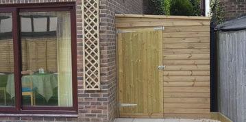 A covered storage area proves to be a good idea... - ALDA Landscapes